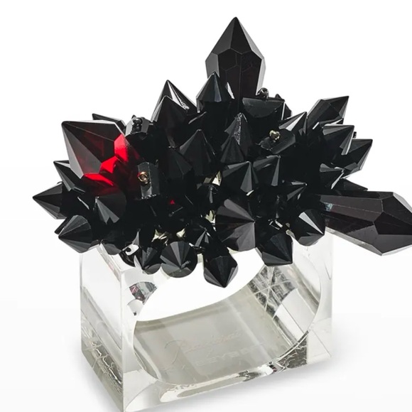 Baccarat | Dining | Bacarrat X Kim Seybert Zenith Napkin Rings Set ...